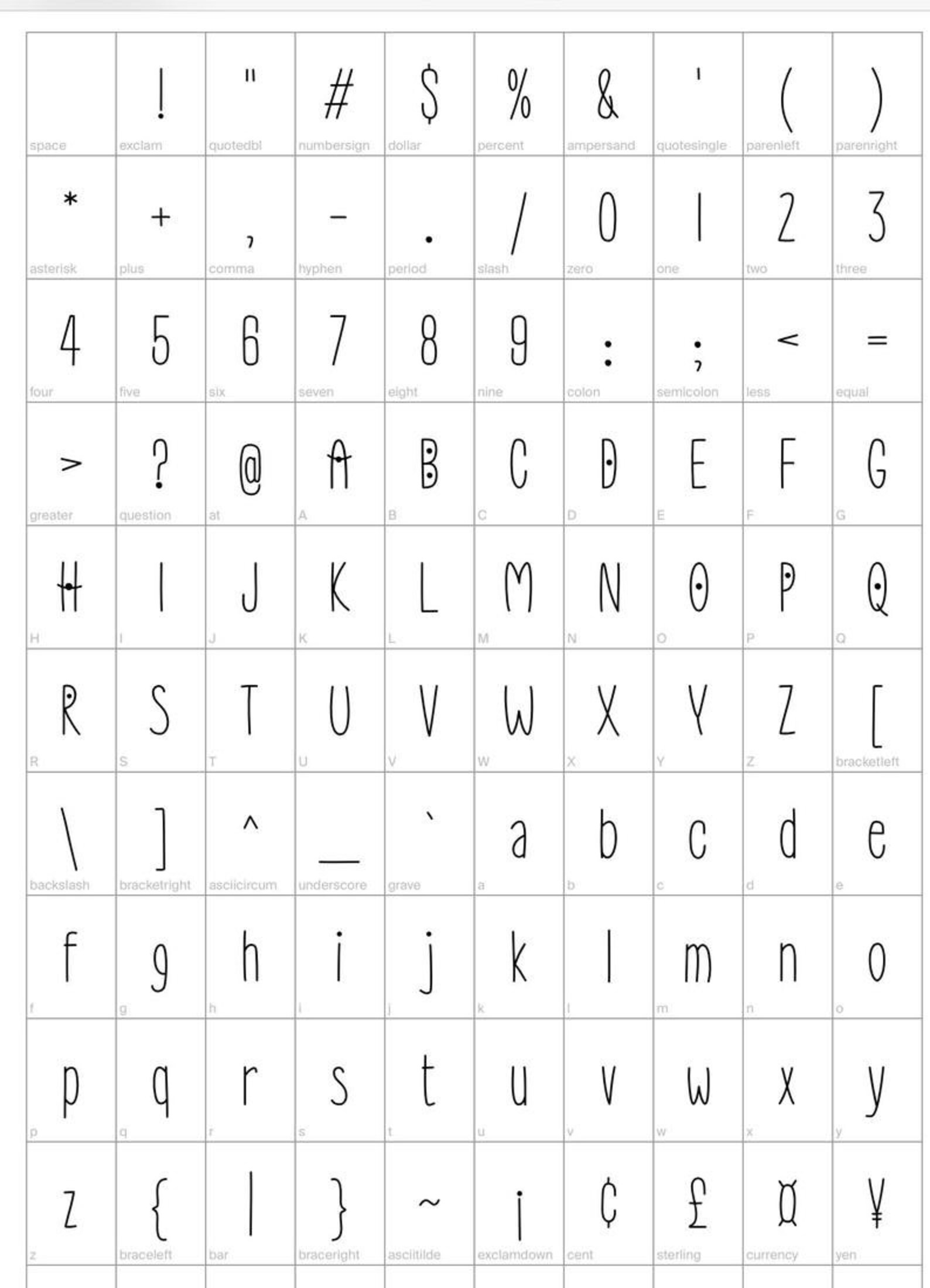 AARON FONT, Handwritten Font, Cute Font, Crafting Fonts, Digital Font ...