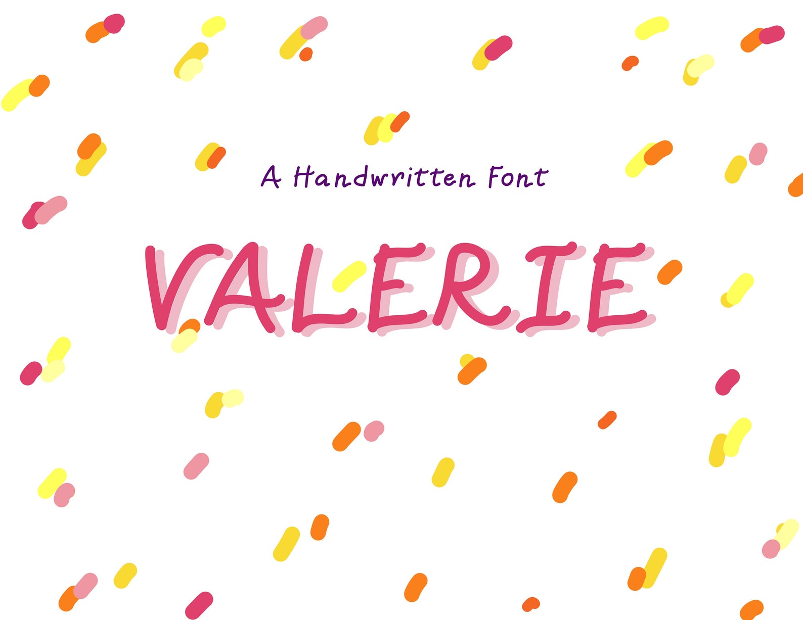 VALERIE FONT Handwritten Font Cute Font Crafting Fonts - Etsy Canada