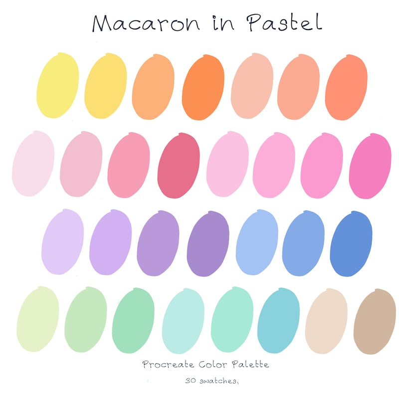 Macarons Color Palette - Etsy