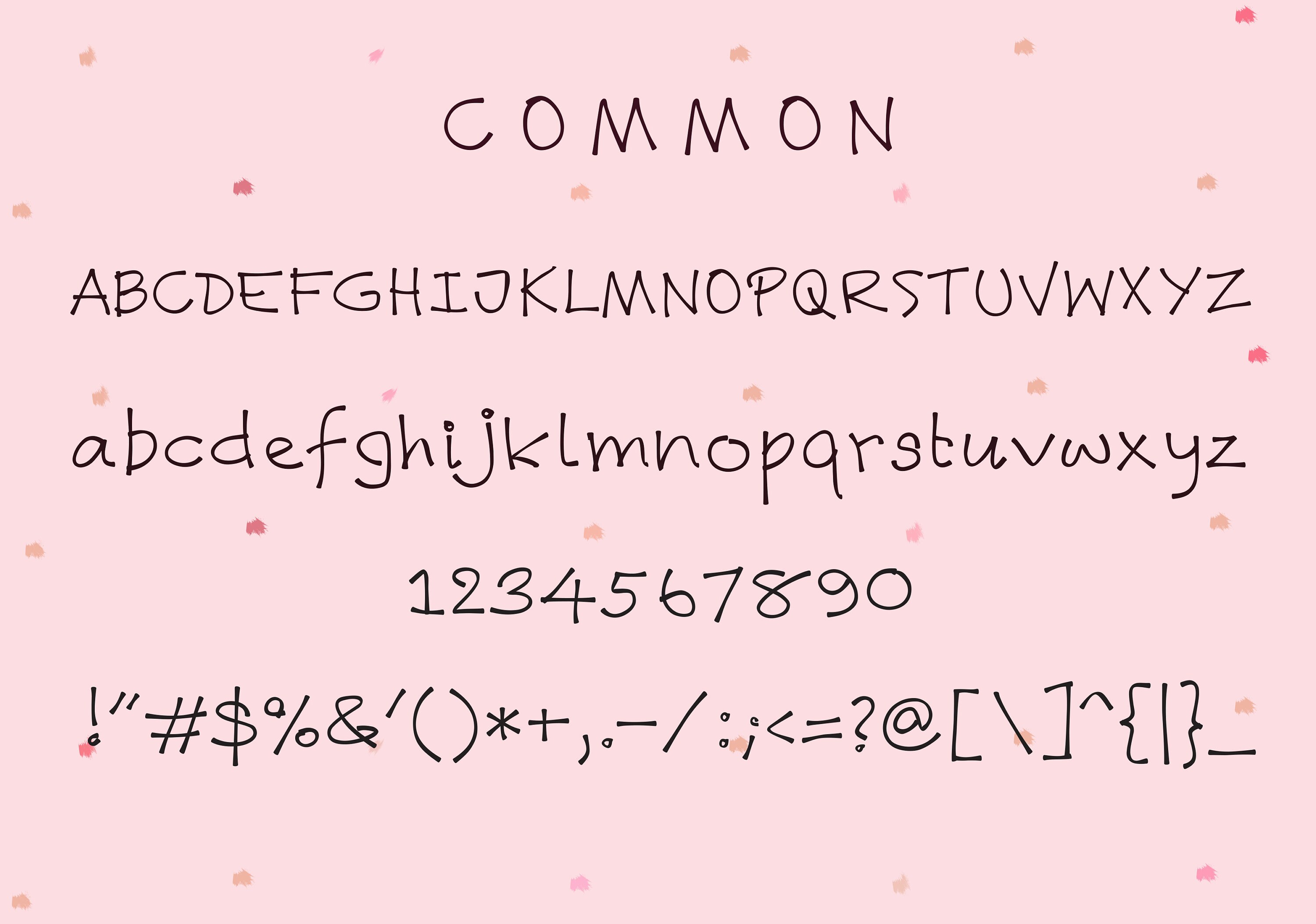 COMMON FONT Handwritten Font Cute Font Crafting Fonts - Etsy
