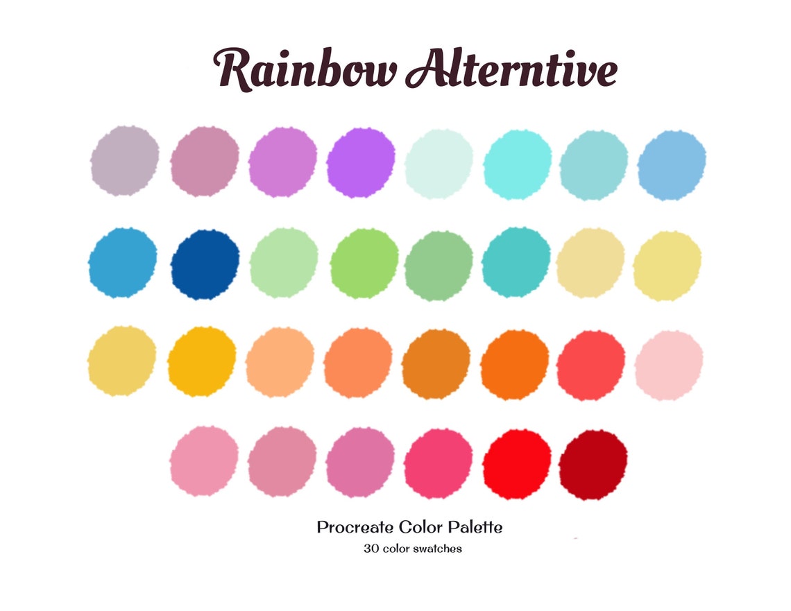 Rainbow Alternative Palette de couleurs / Outil de - Etsy France