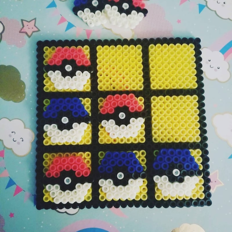 Pokeball Fuse Beads - Etsy