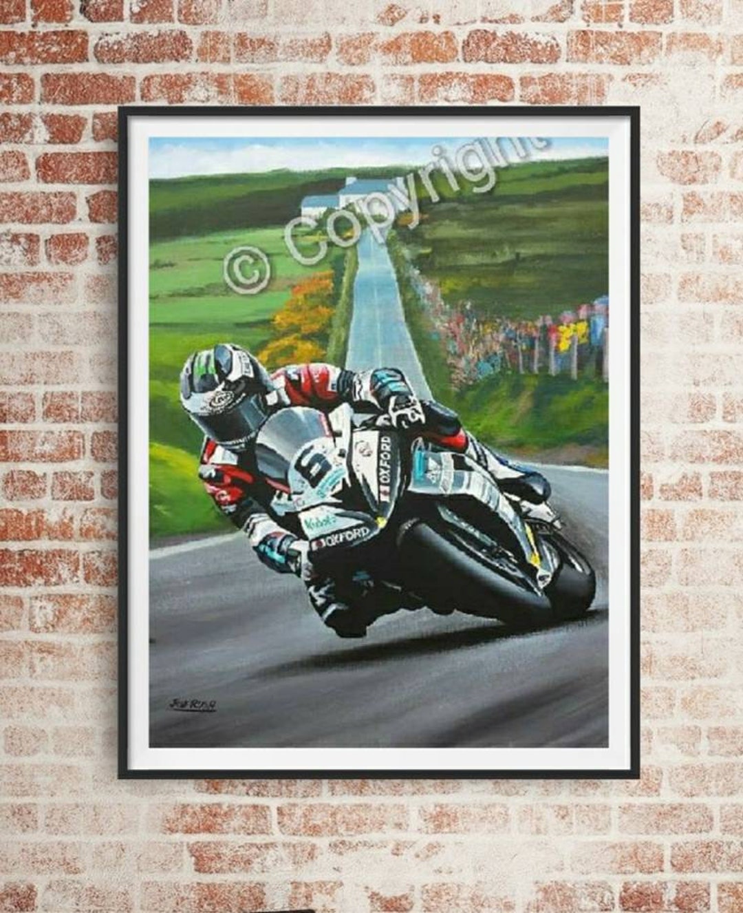 Michael Dunlop Limited Edition Art Print by Jeff Rush Bike Racing ...
