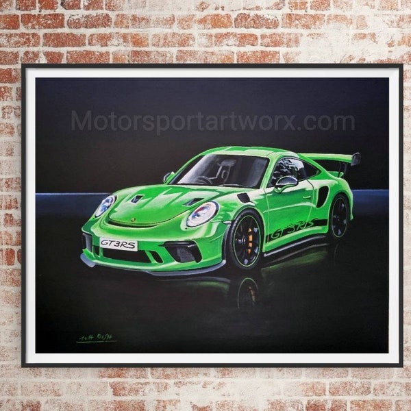 Porsche 911 Gt3 Rs Poster - Etsy UK