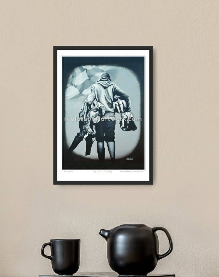 William Dunlop Limited Edition Art Print by Jeff Rush Motorcycle Poster ...