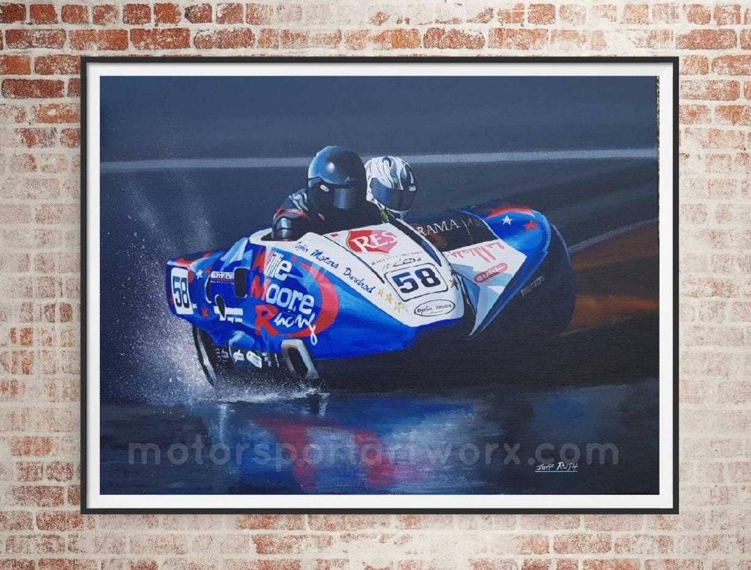 Limited Edition Sidecar Racing Print by Jeff Rush Motorcycle Racing ...