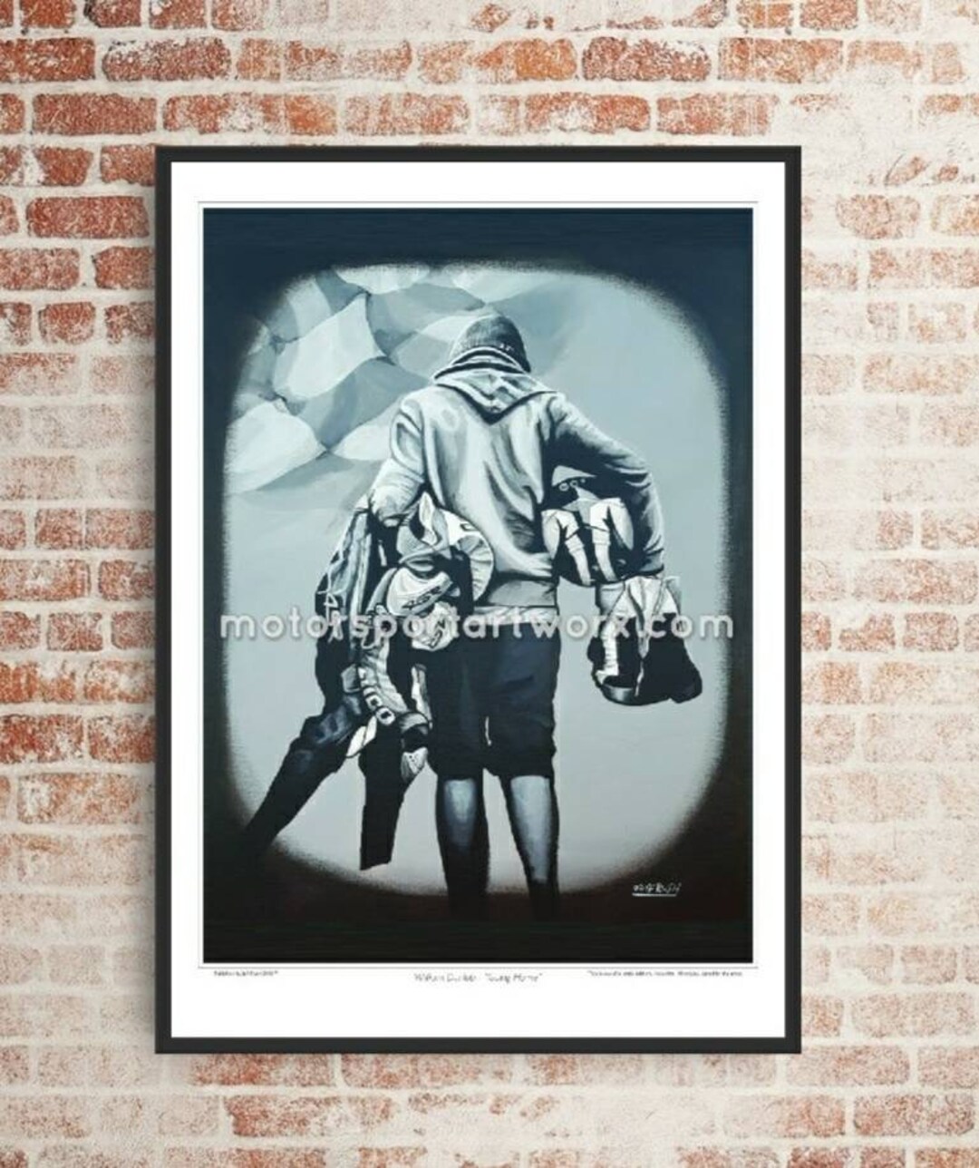 William Dunlop Limited Edition Art Print by Jeff Rush Motorcycle Poster ...