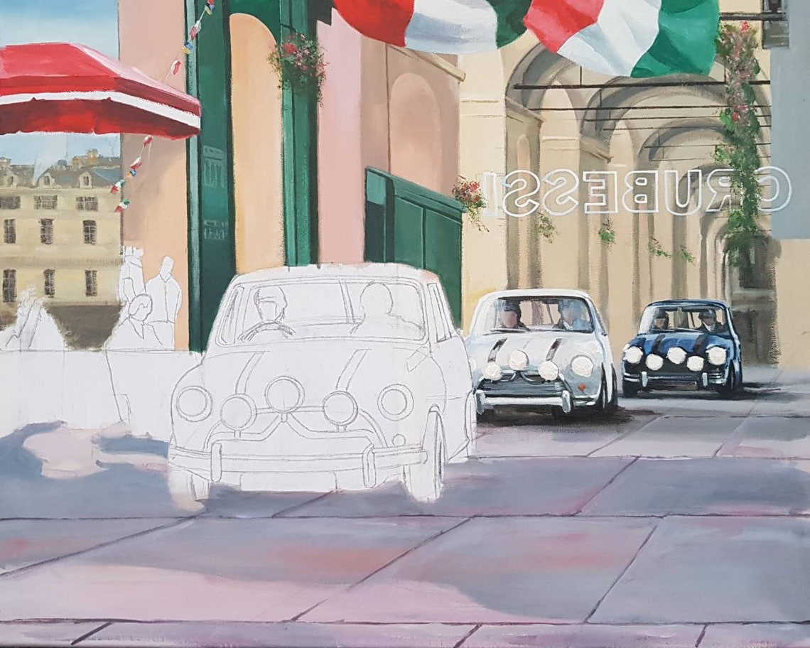 The Italian Job Mini Cooper Poster Limited Edition Print by Jeff Rush ...