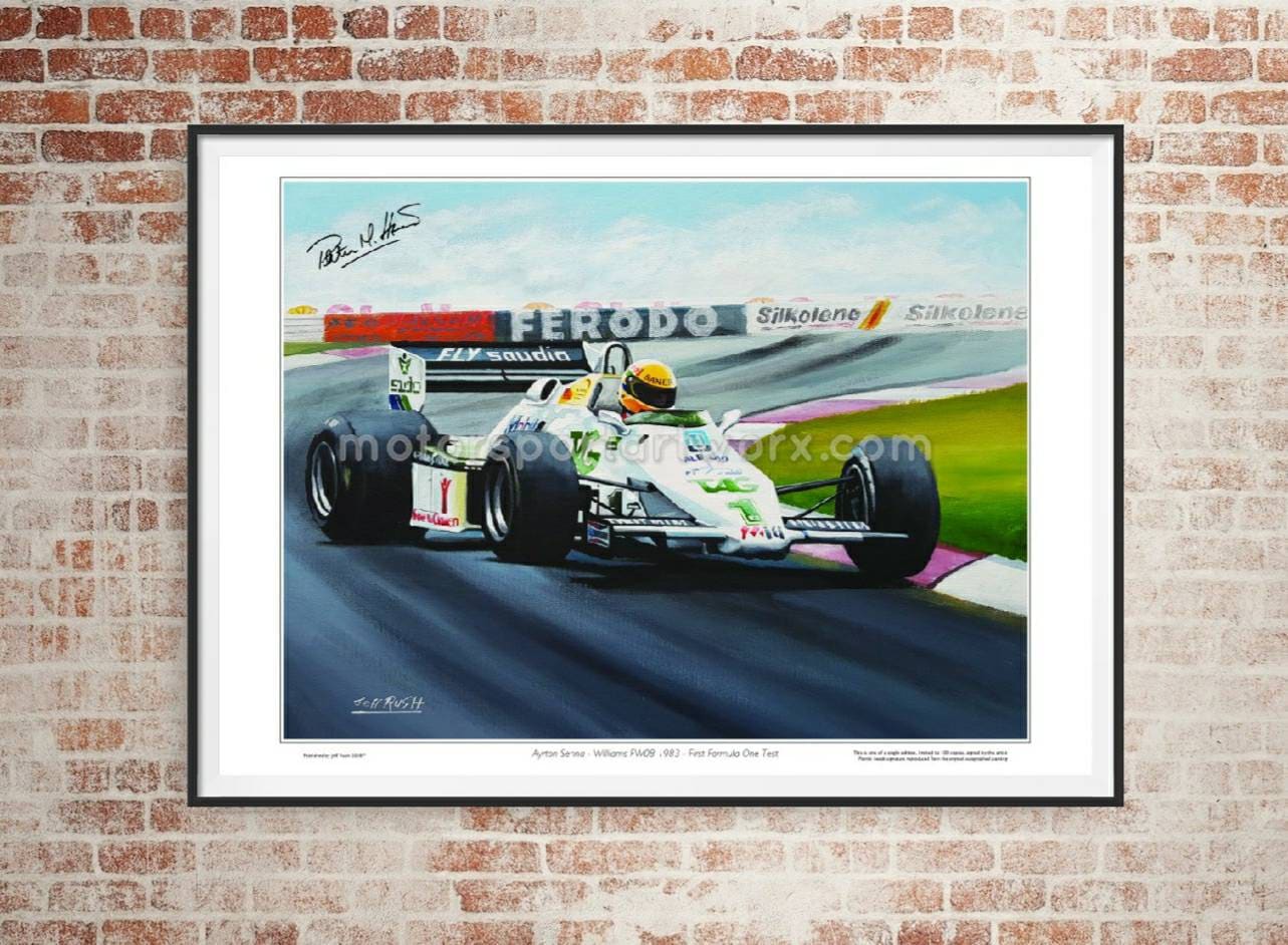 Ayrton Senna Limited Edition Print by Jeff Rush Formula 1 - Etsy