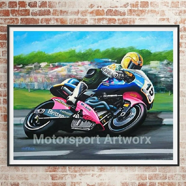 Motorcycle Poster - Etsy