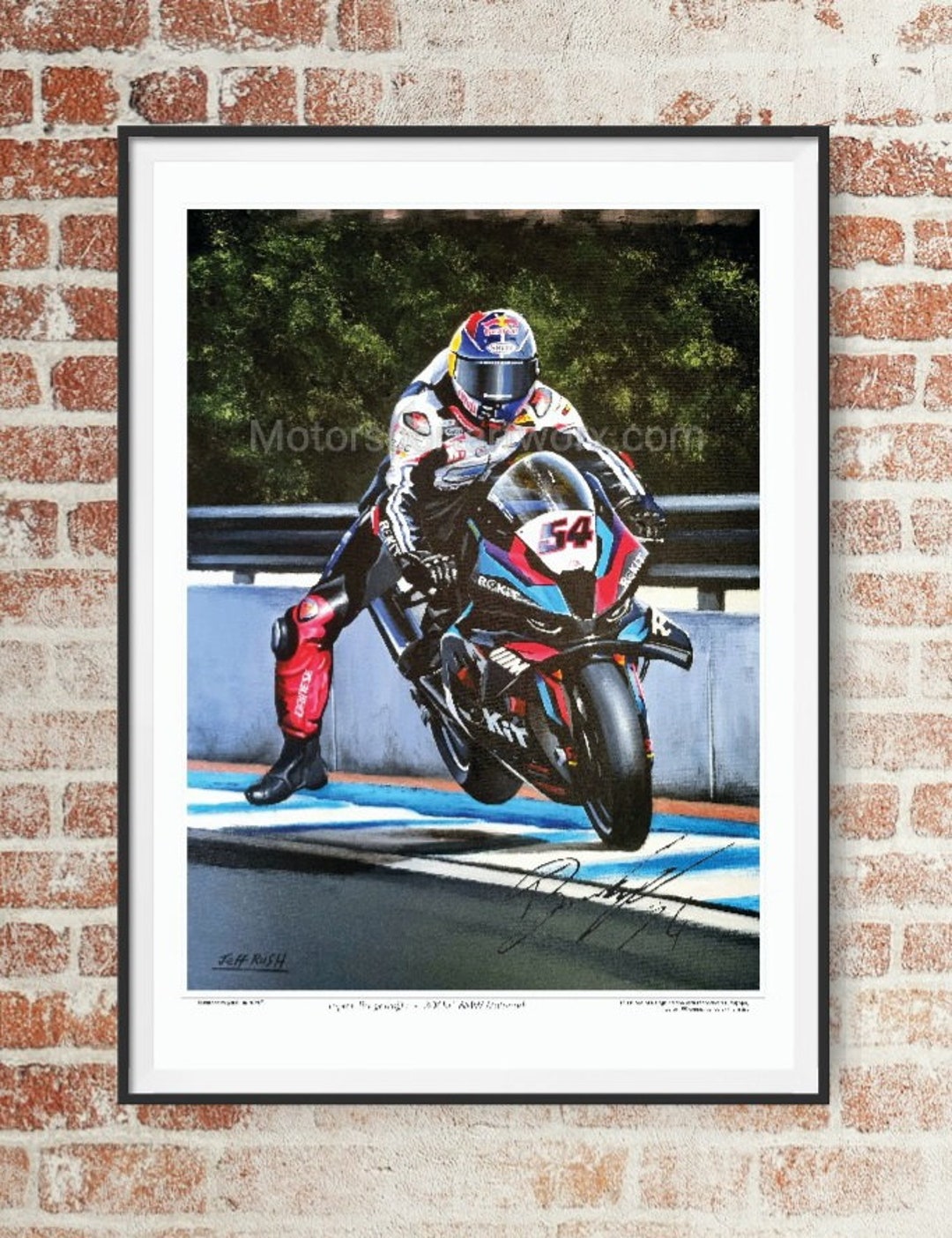 Toprak Razgatlioglu With Reproduced Autograph. Limited Edition Print ...