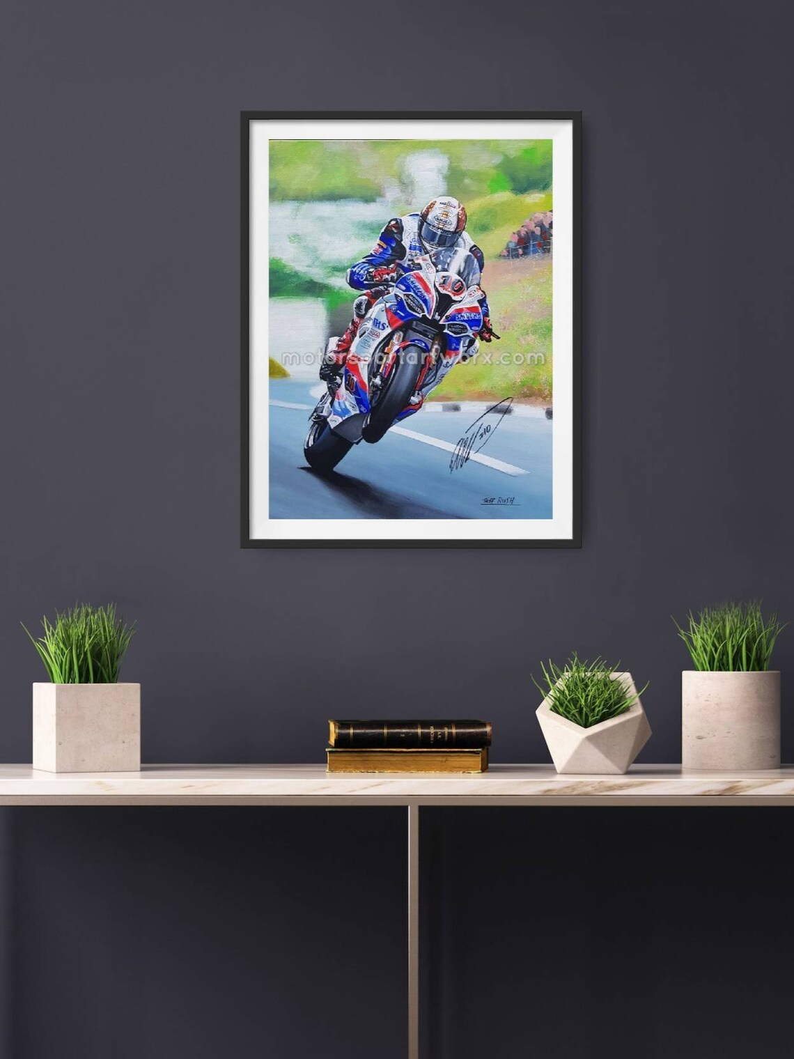 Peter Hickman Limited Edition Art Print by Jeff Rush Motorcycle Racing ...