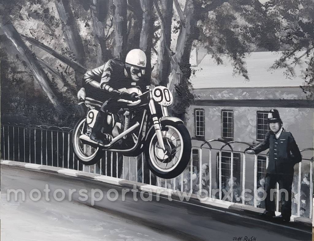 Pete Middleton TT Portrait by Jeff Rush Motorcycle Racing Poster Road ...