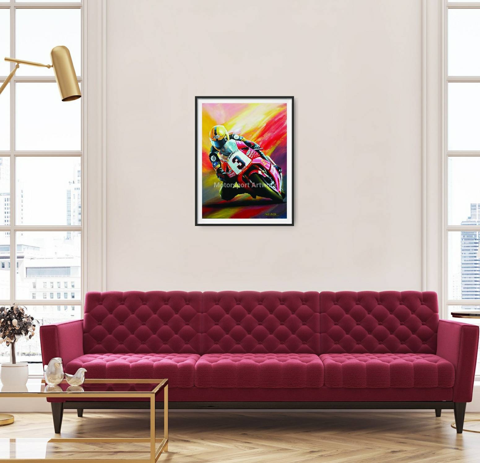 Joey Dunlop Limited Edition Art Print by Jeff Rush Motorcycle Racing ...