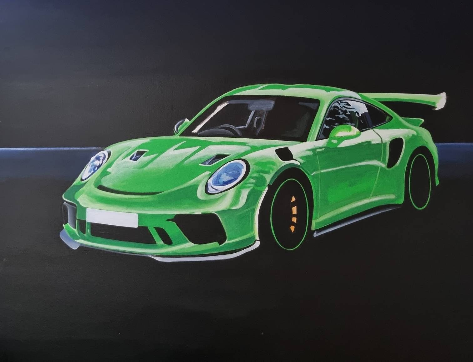 Porsche GT3 RS Limited Edition Print by Jeff Rush - Etsy