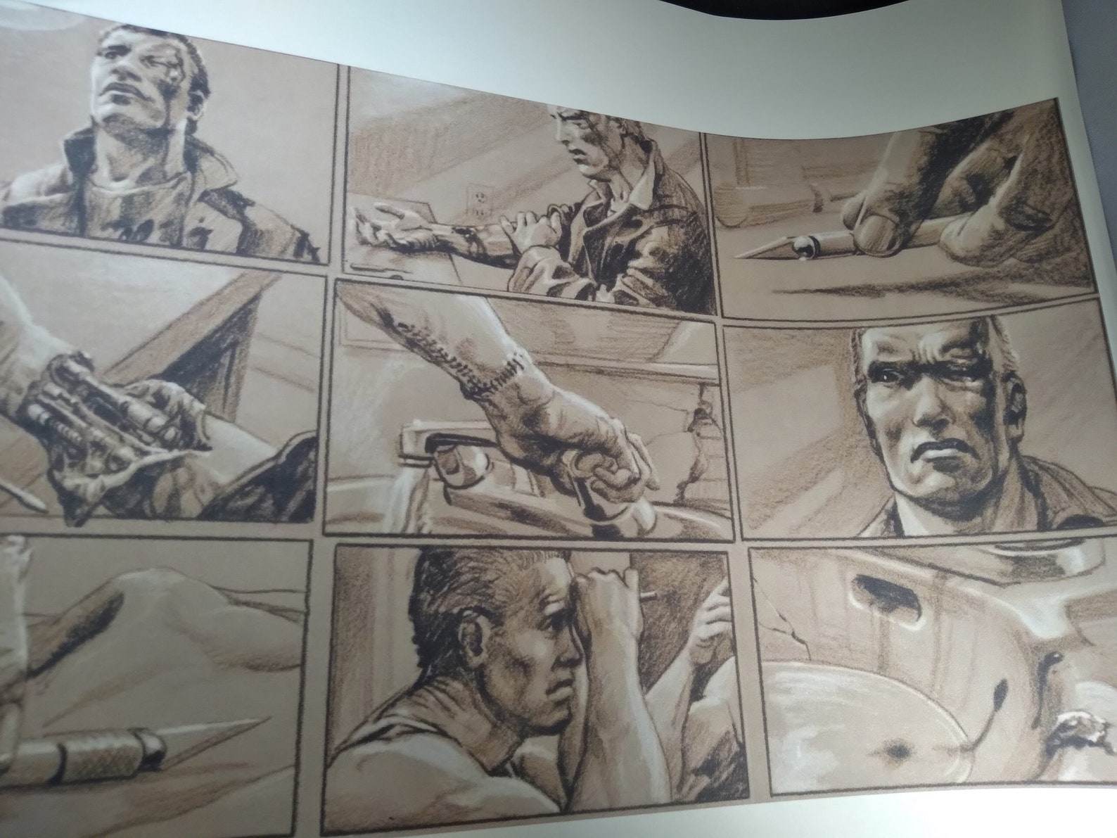 The Terminator concept art storyboard movie print original | Etsy