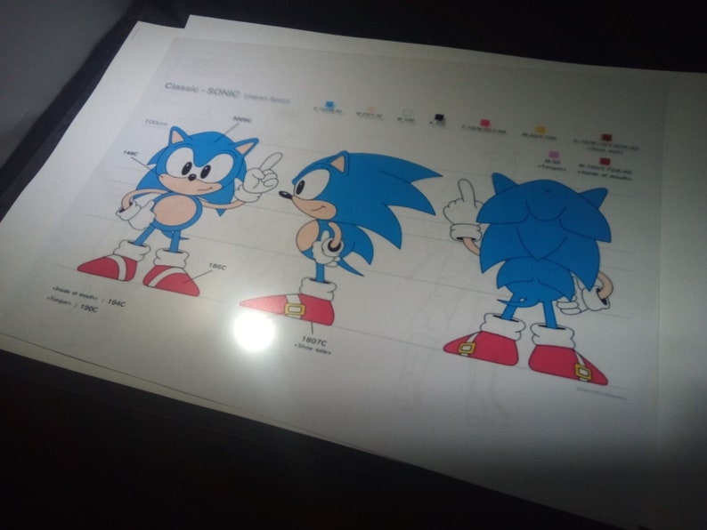 Sonic The Hedgehog Model Sheet