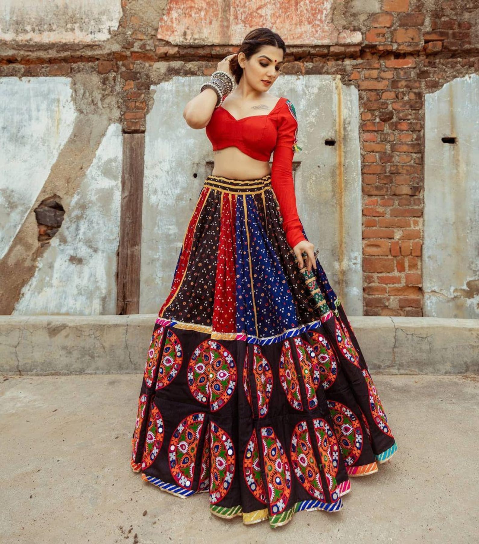 Beautiful Navratri Lehengas Choli Garba Lehenga Designer Etsy