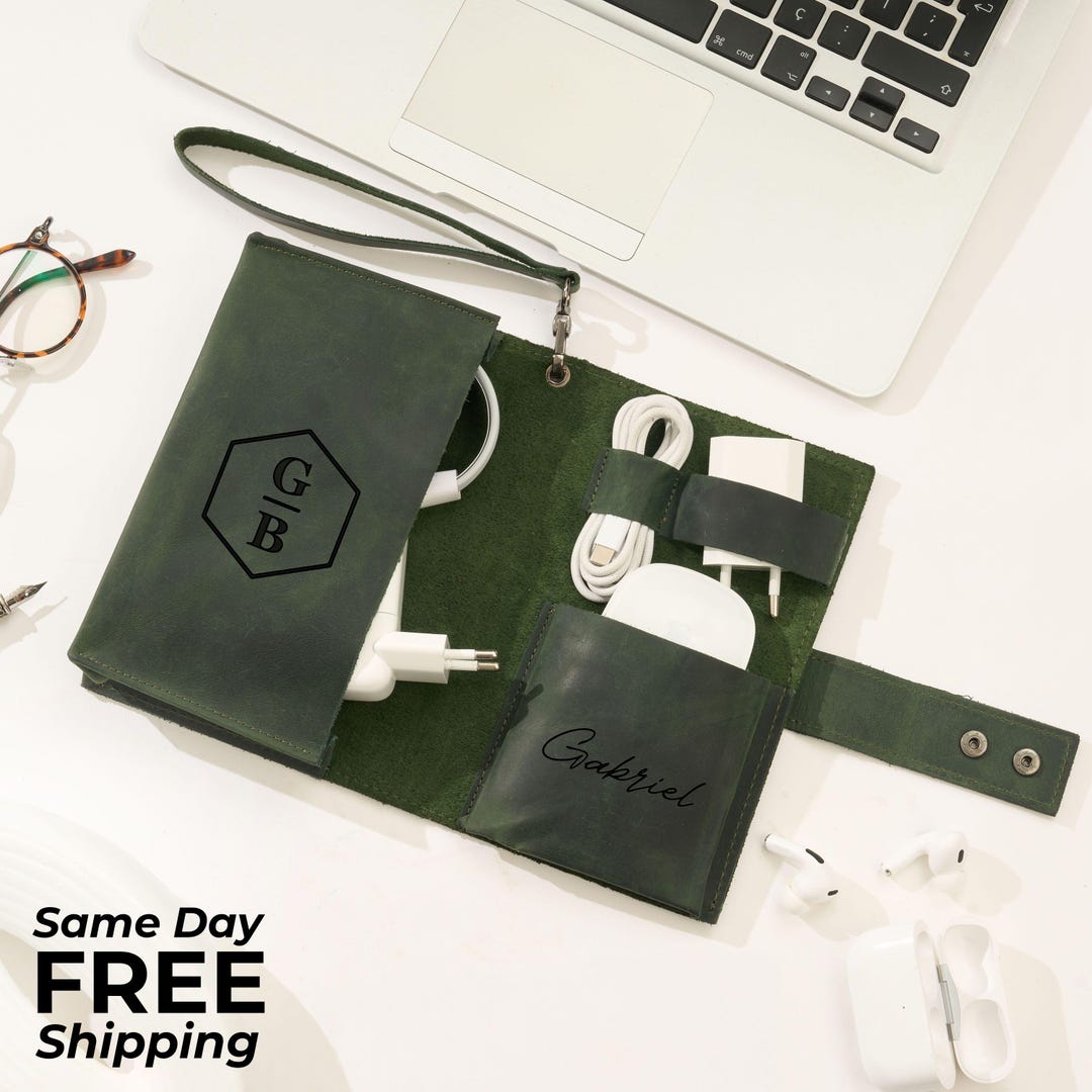 Personalized Best Gifts for Her: Charger and Cable Organizer Bag - Etsy