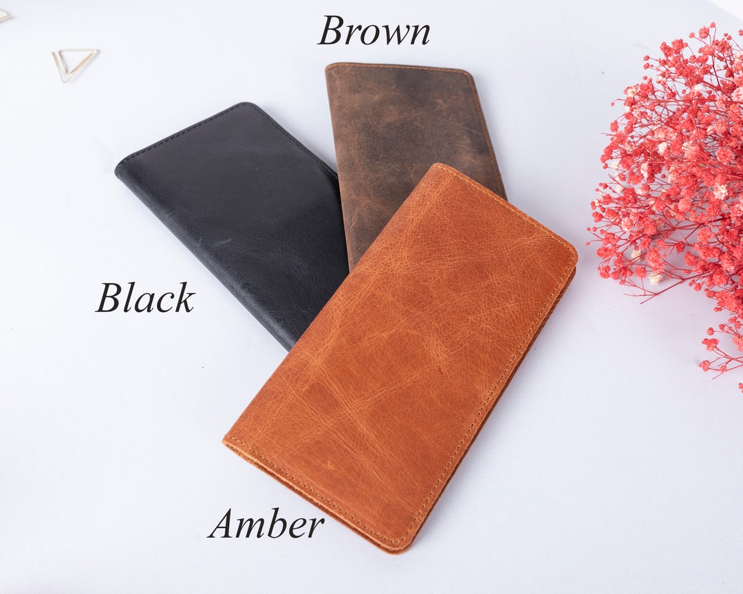 Custom Monogram Engraved Checkbook Wallet, Personalized Business Check ...