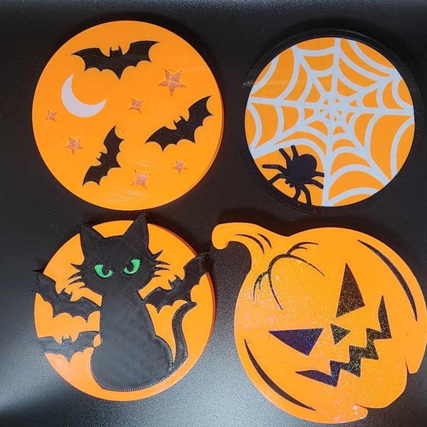 Halloween Coasters - Etsy