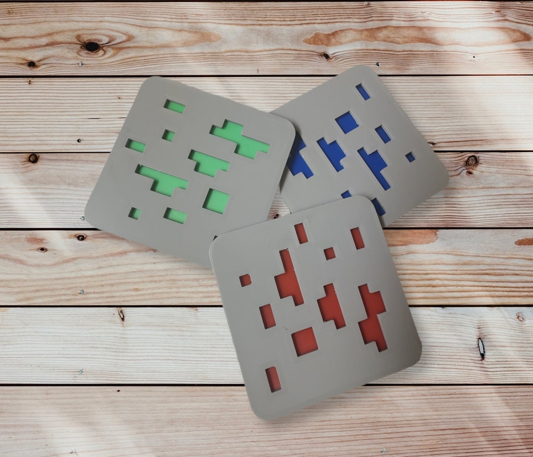 Minecraft Coasters - Etsy