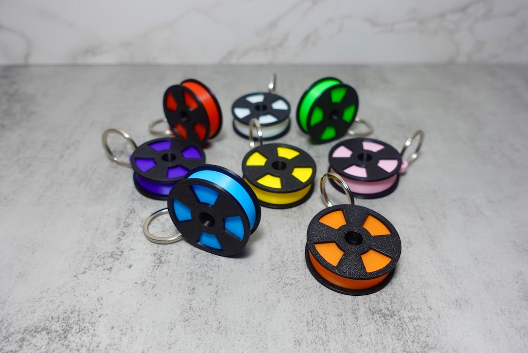 Filament Spool Keychain - Etsy