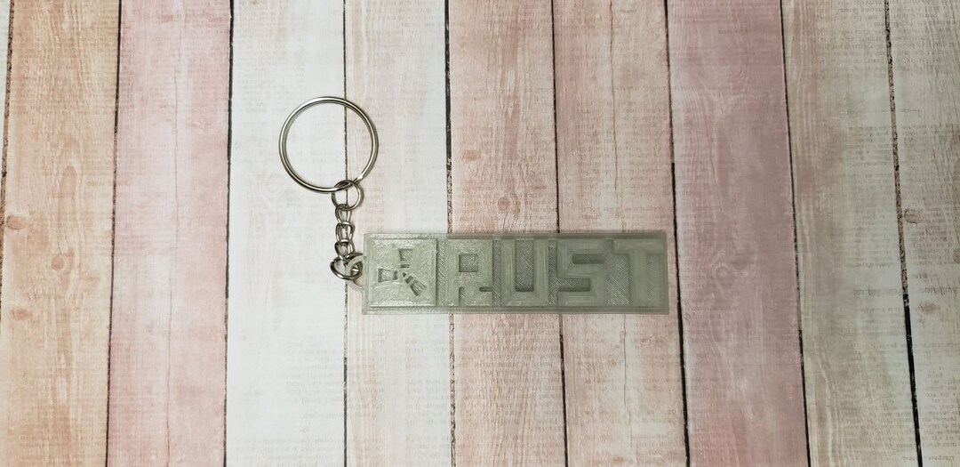 Glow in the Dark Rust Keychain - Etsy