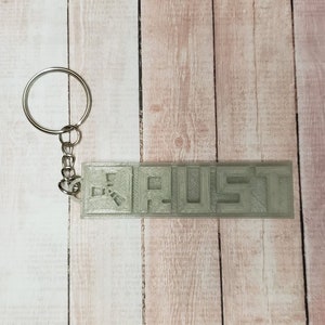 Glow in the Dark Rust Keychain - Etsy