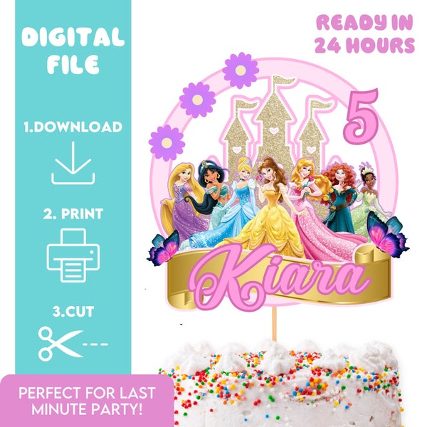 Princess Cake Topper - Etsy