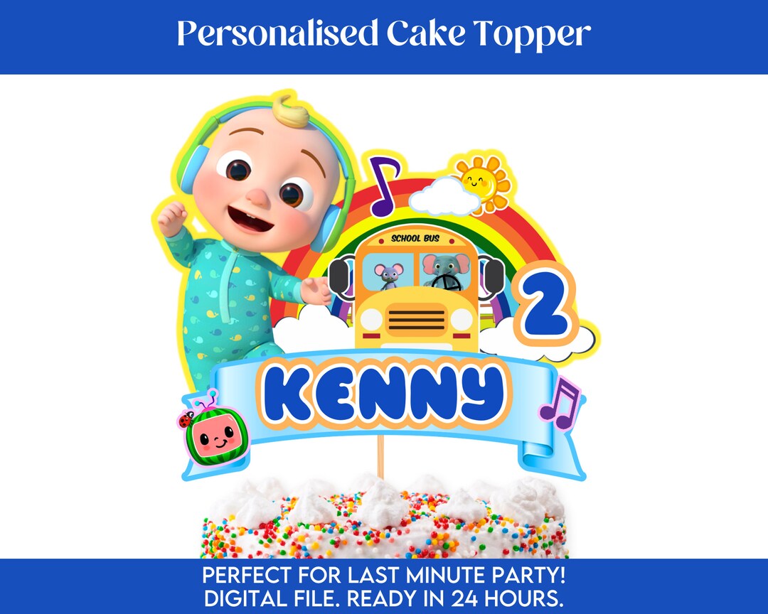 Boy Coco Cake Topper, Melon Theme Cake Topper Coco Printable Cake ...