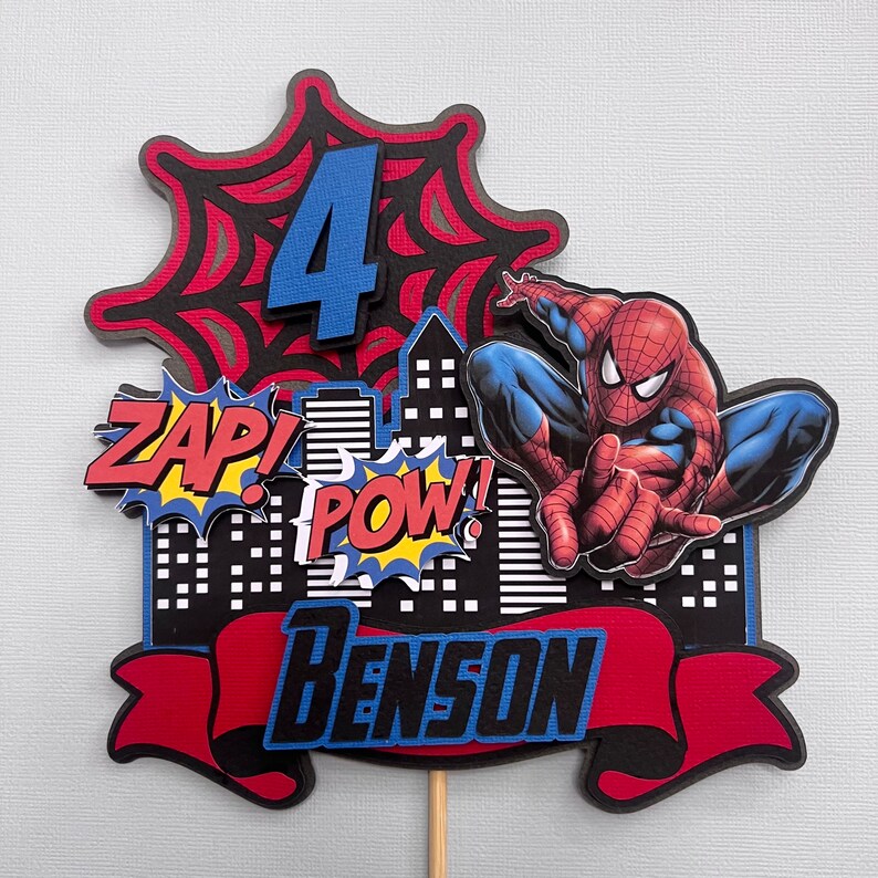 Spider Cake Topper Spider Cake Topper Superhero Theme - Etsy Australia