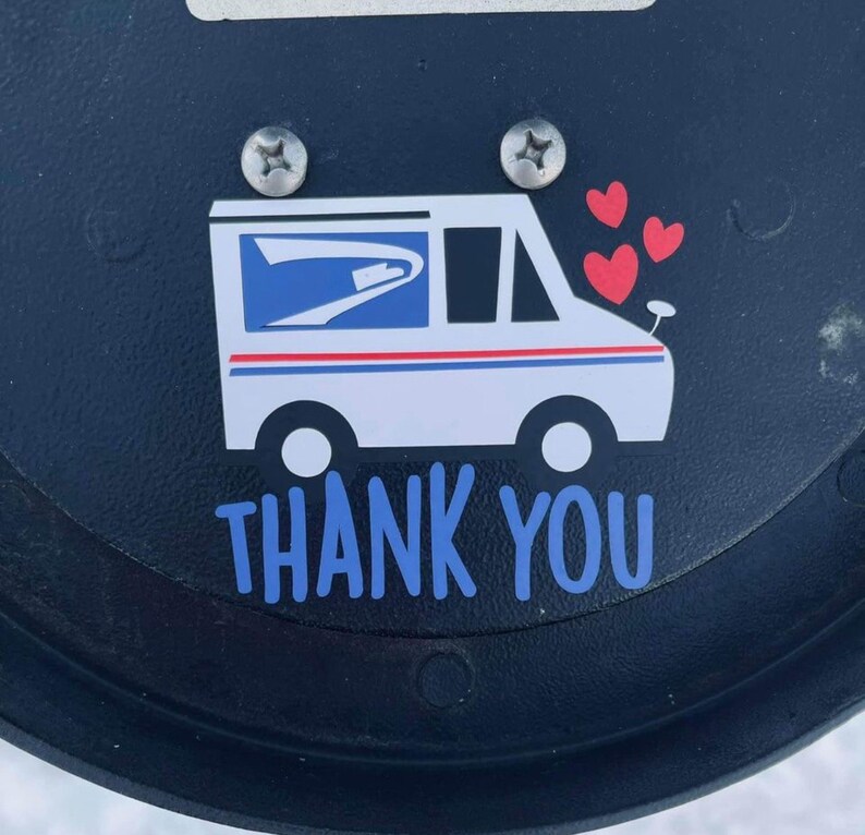 Thank You USPS Sticker (physical Product) - Etsy