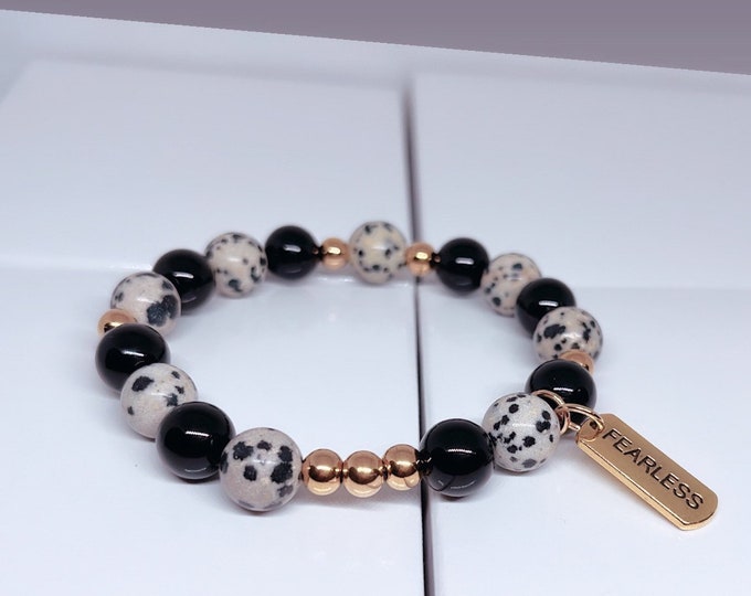 Fearless Beaded Bracelet, Inspirational Bracelet, Handmade Bracelet ...