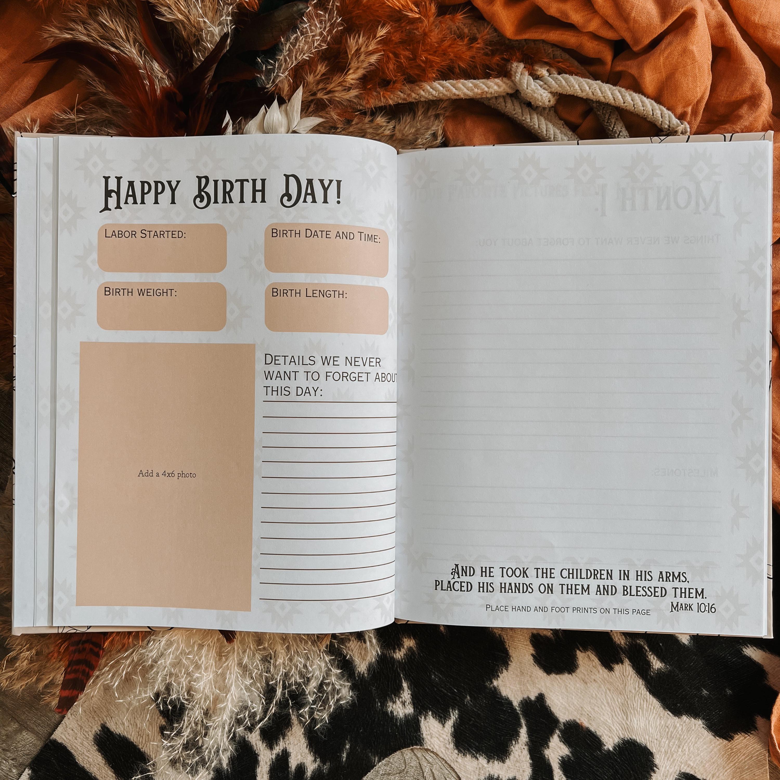 Western Baby Memory Book - Etsy