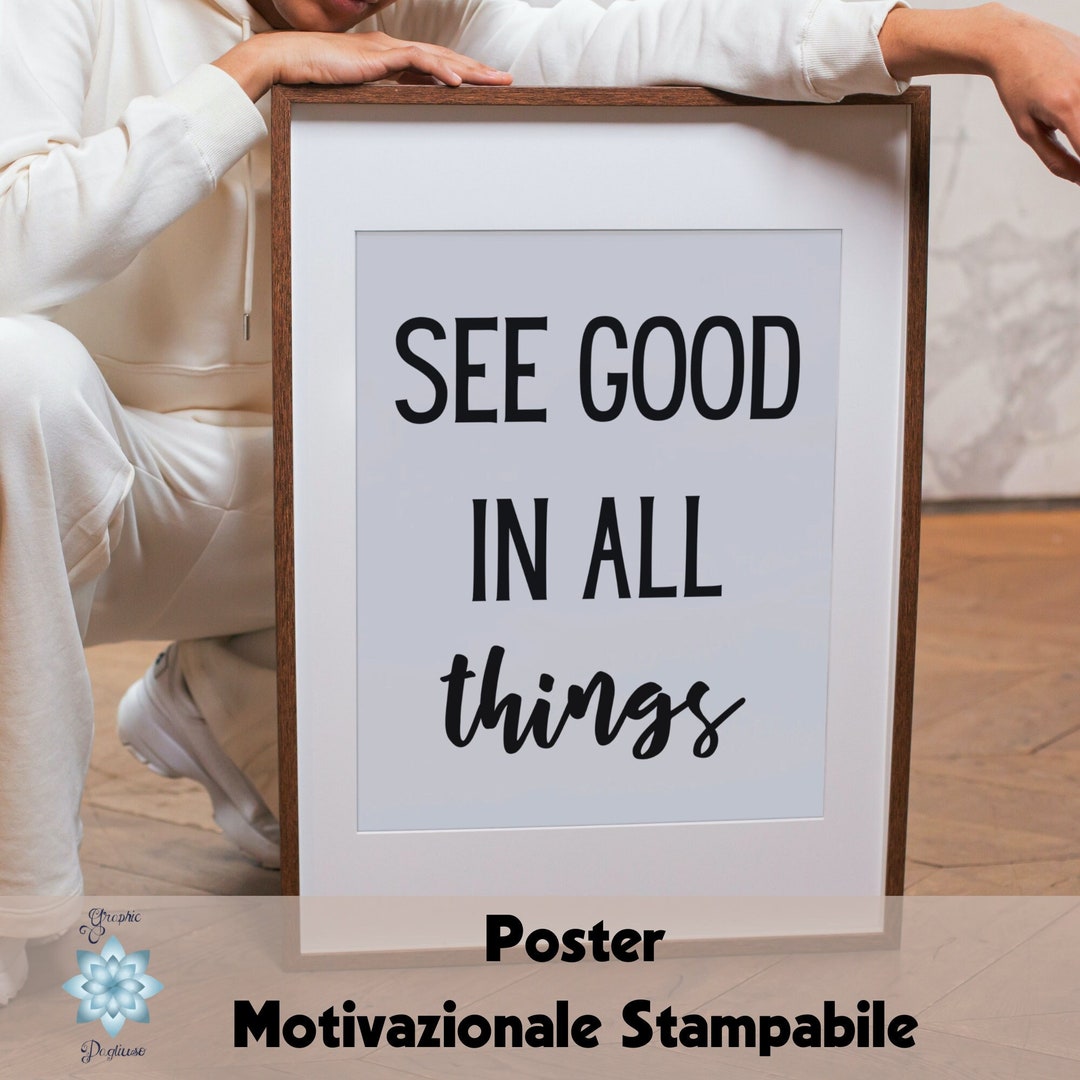 Motivational Poster, Printable Wall Art, Quotes Print, Inspiration ...