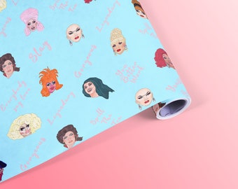 Drag Wrapping Paper - Etsy