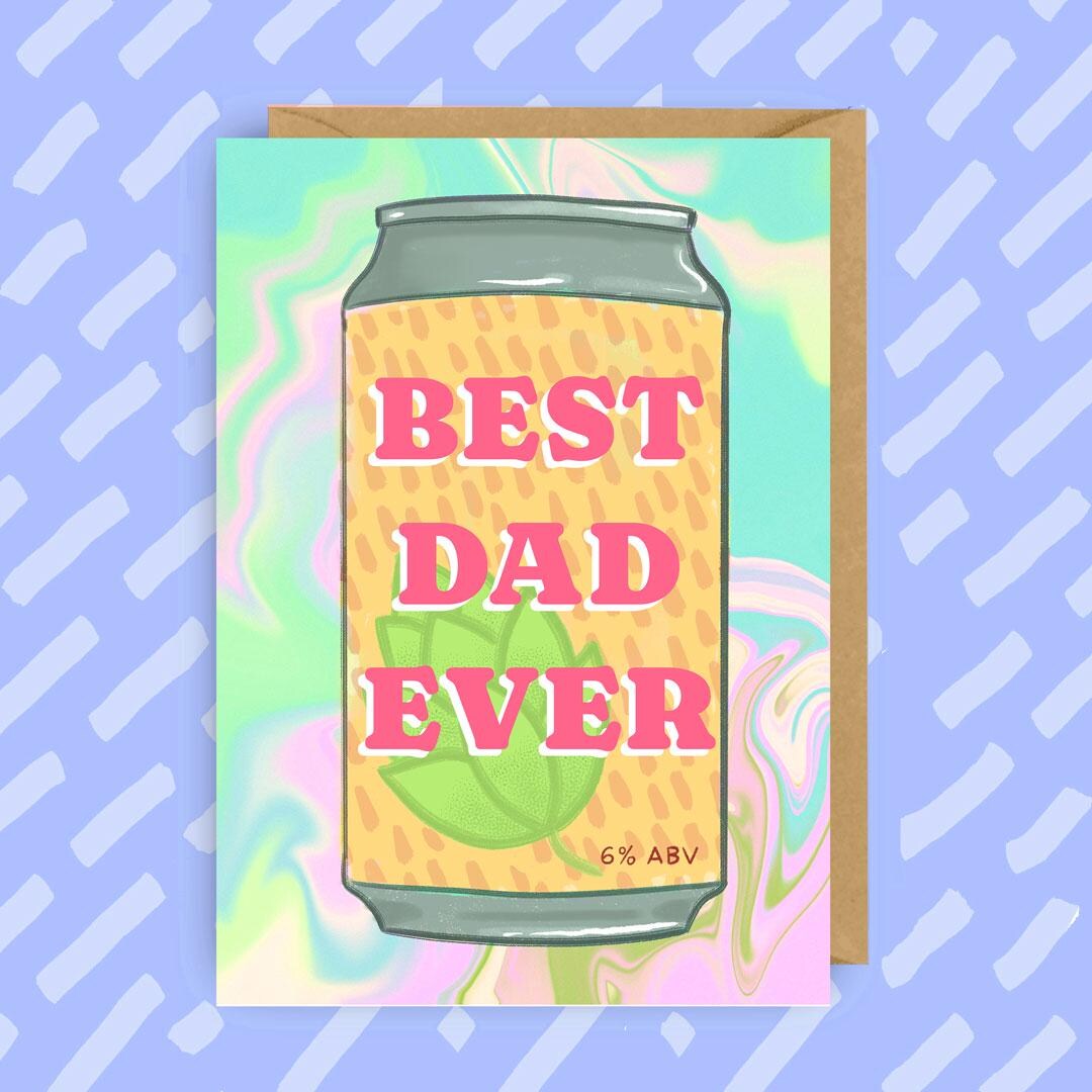 Best Dad Ever Card | Father’s Day | Dad | Cards for Him | Alternative ...