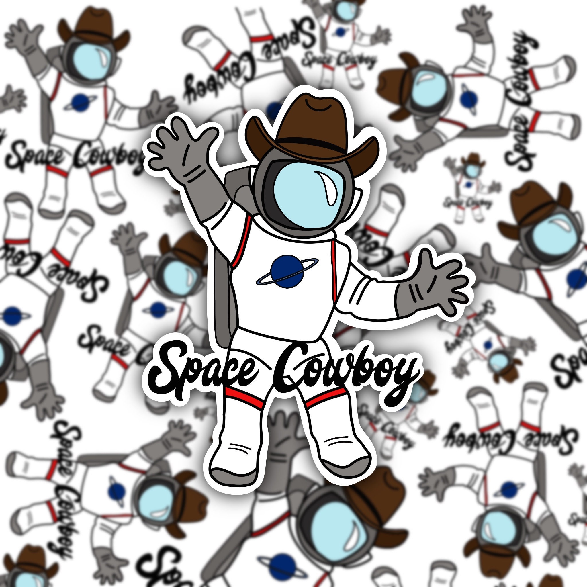 Space Cowboy Sticker - Etsy