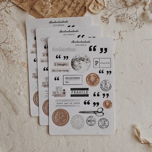 Stickers | Deco Stickers | Quotation Mark Stickers | Bujo Stickers ...