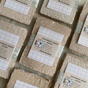 Handmade Paper Recycled Eco Friendly Paper Business Card - Etsy