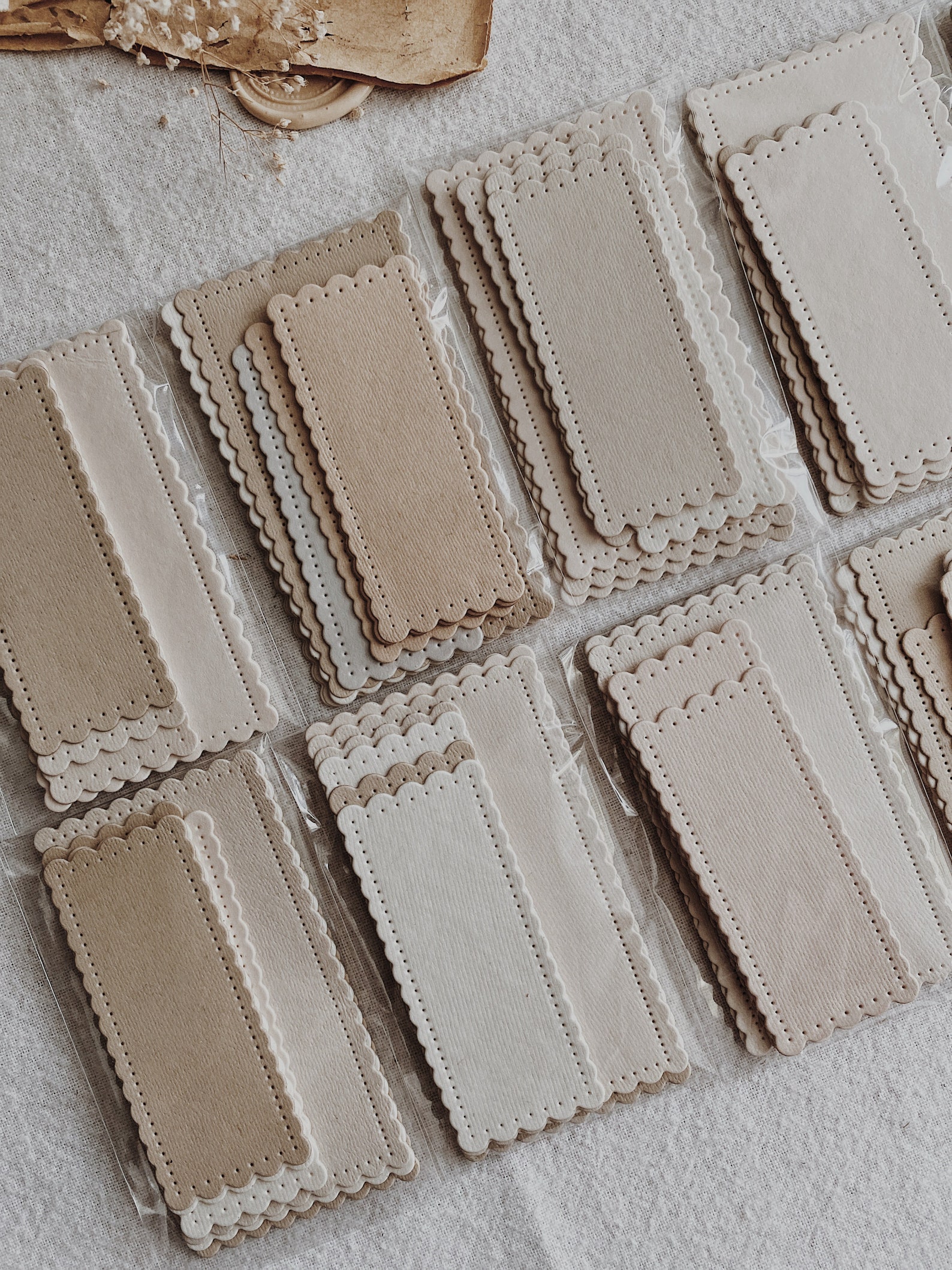 Die Cuts Pack Scallop Labels Paper Label Die Cuts Paper Die Cuts ...