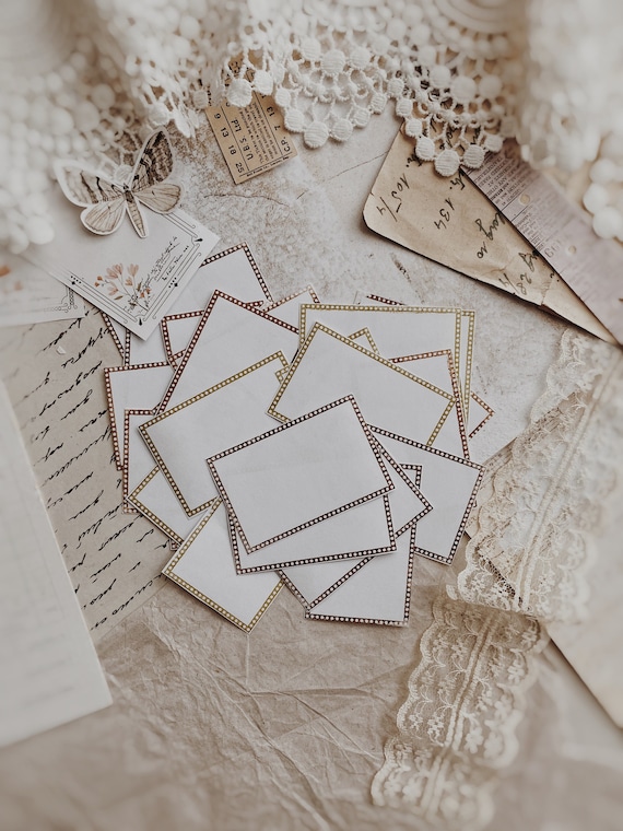 Labels Set 10 Pieces Stamped Labels Sticker Labels | Etsy