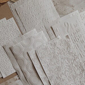Paper Bundle Embossed Paper Textured Paper Paper Crafts Scrapbooking ...