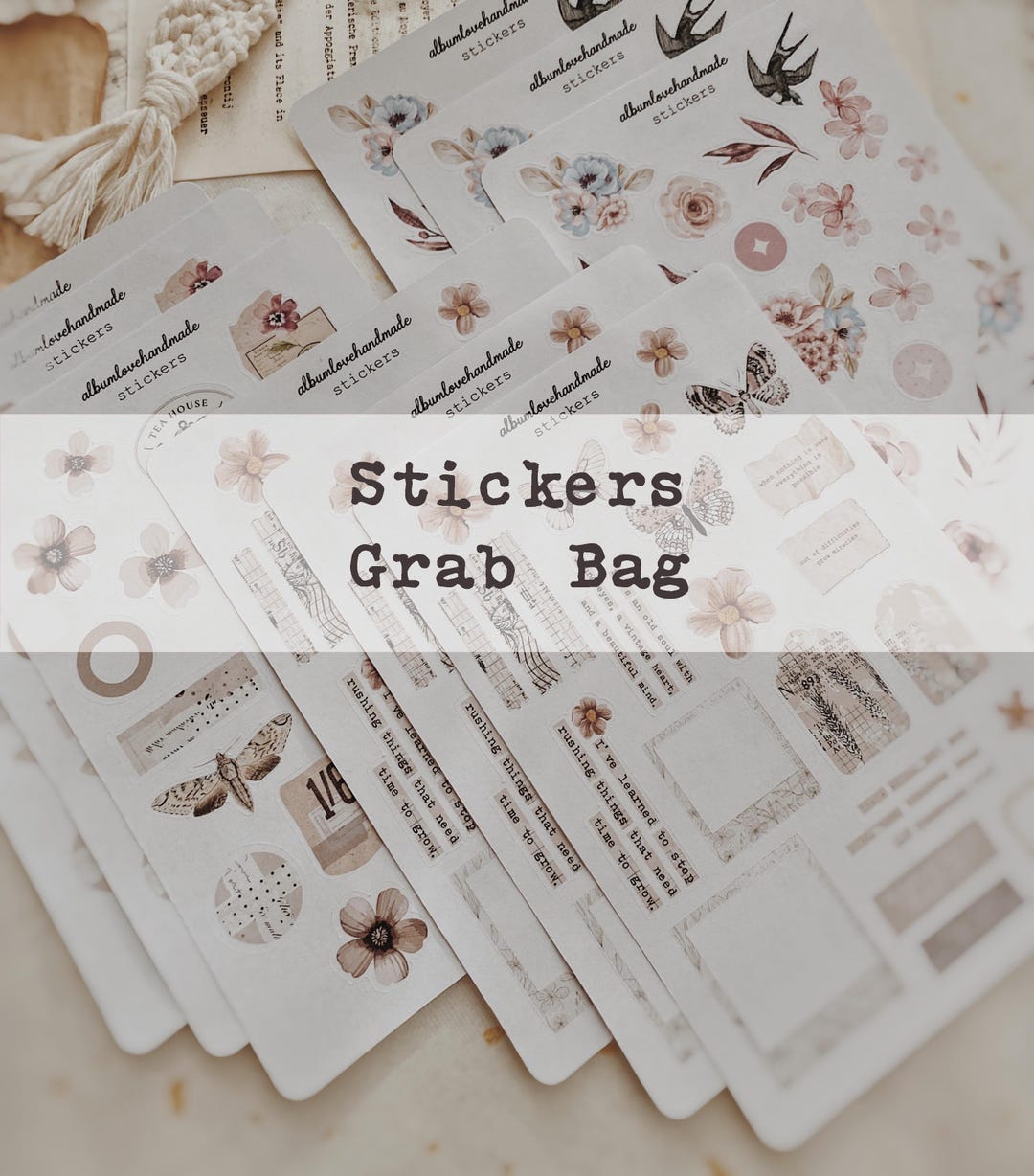 Random Stickers Grab Bag | Sticker Sheets | Random Sticker Sheets ...