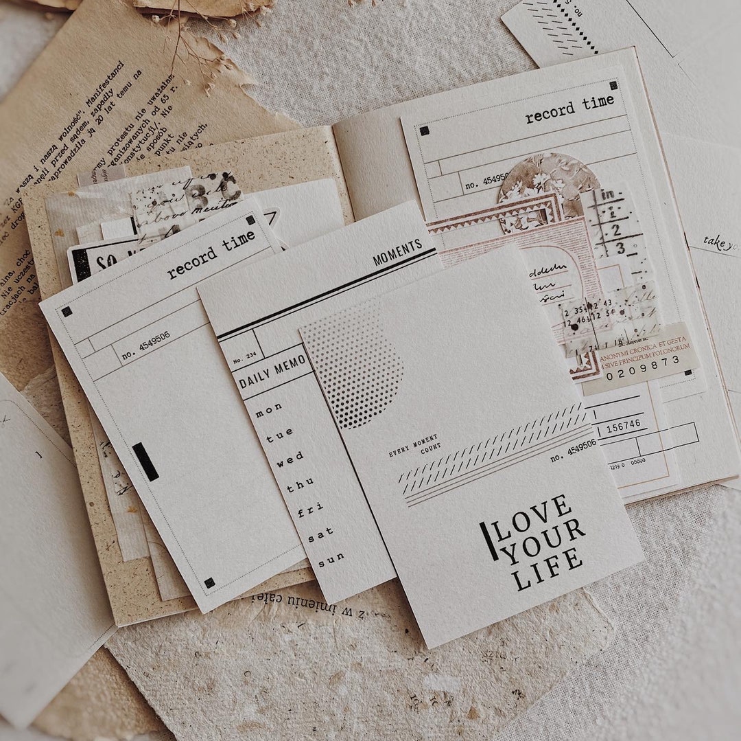 Journaling Cards | Memo Cards | Paper Ephemera | Memo Pack | Journaling ...