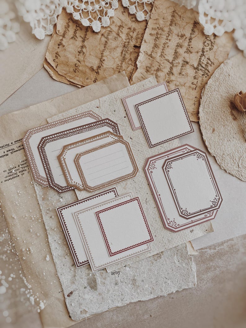 Printable | A4, 8.5x11 | Labels | Collage Elements | Digital ...