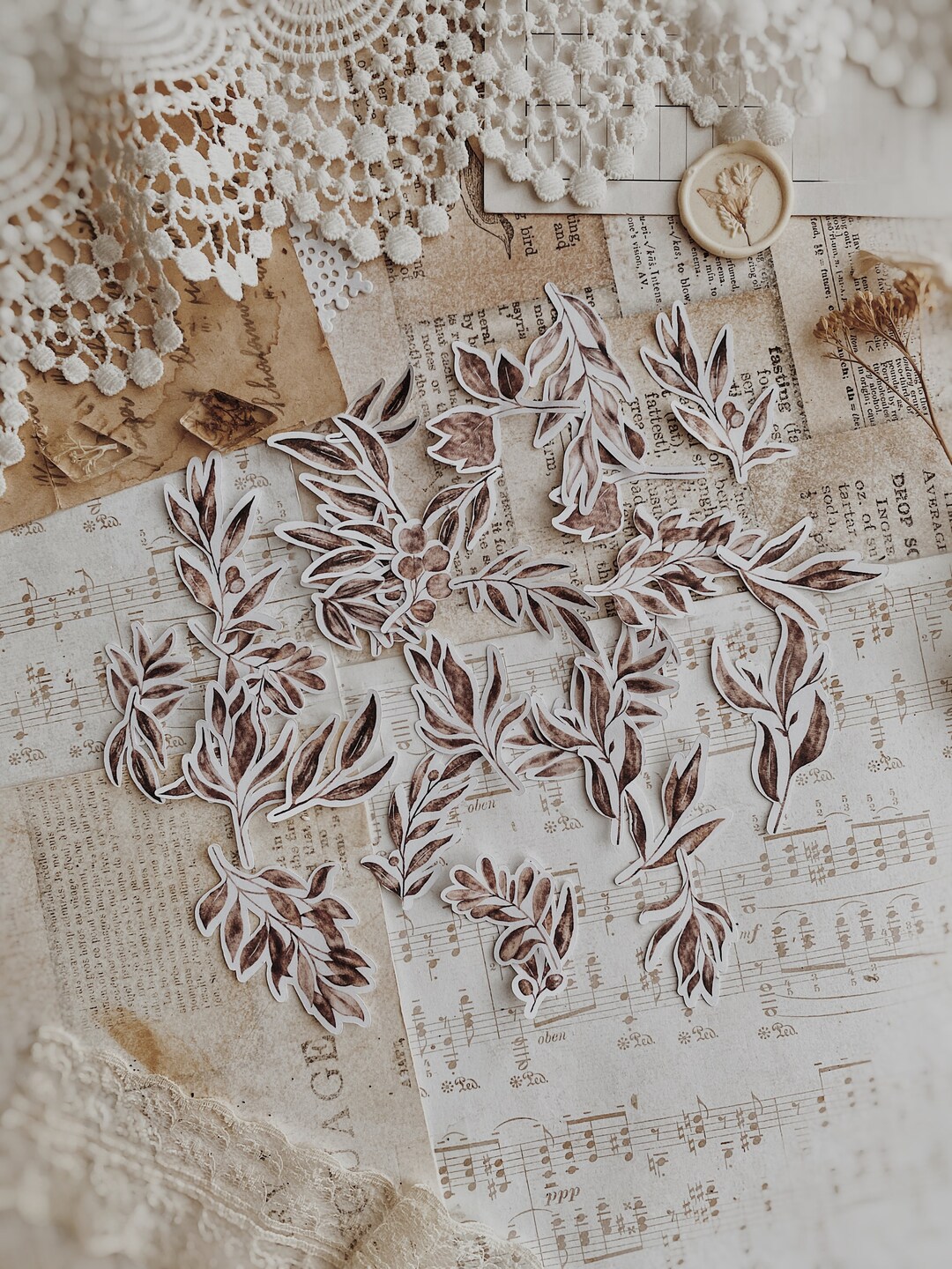 Stickers Branches Stickers Leaves Branches Botanical - Etsy