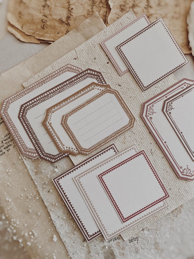Printable | A4, 8.5x11 | Labels | Collage Elements | Digital ...