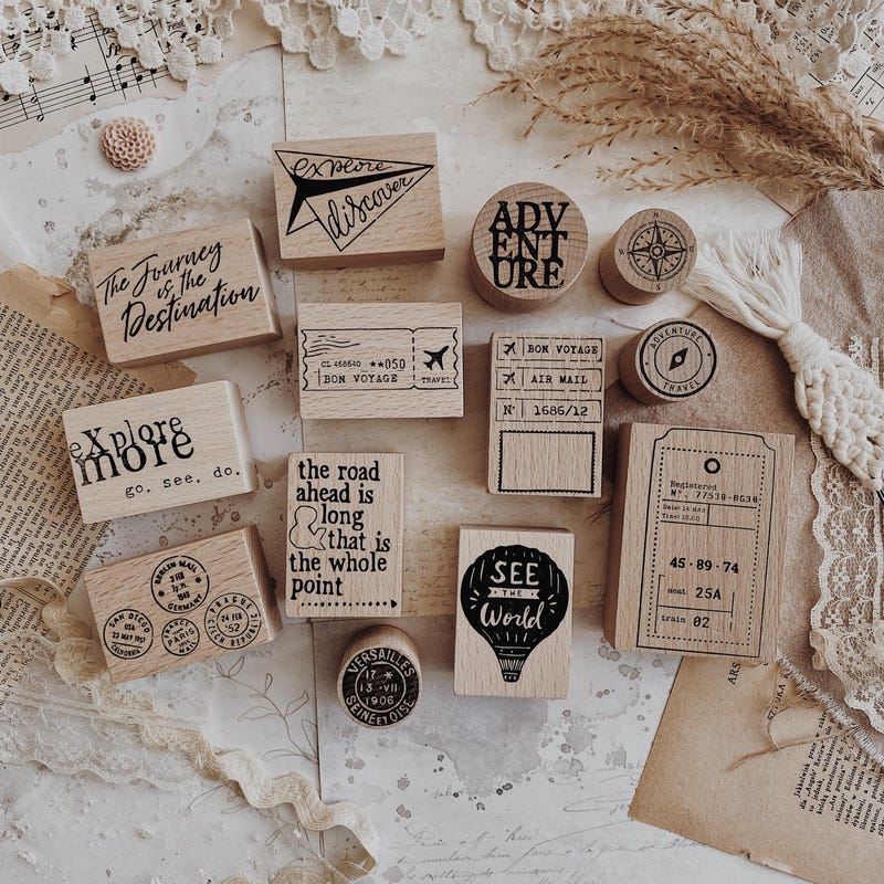 Mini Rubber Stamp - Etsy